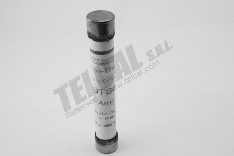 FUSIBILE 6A 600V DIM. 20.6X128MM | Telcal