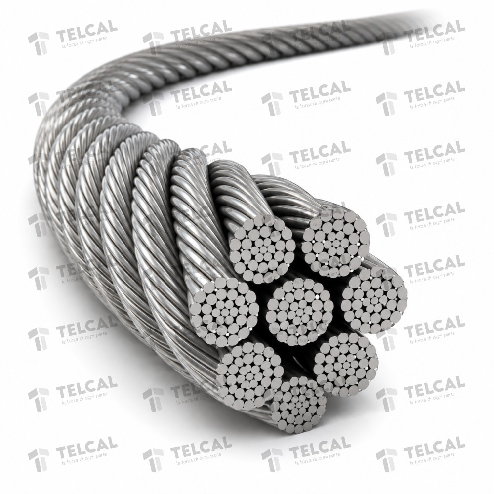 Fune seale 152 fili 1370/1770 n/mm2 trefolo rosso | Telcal