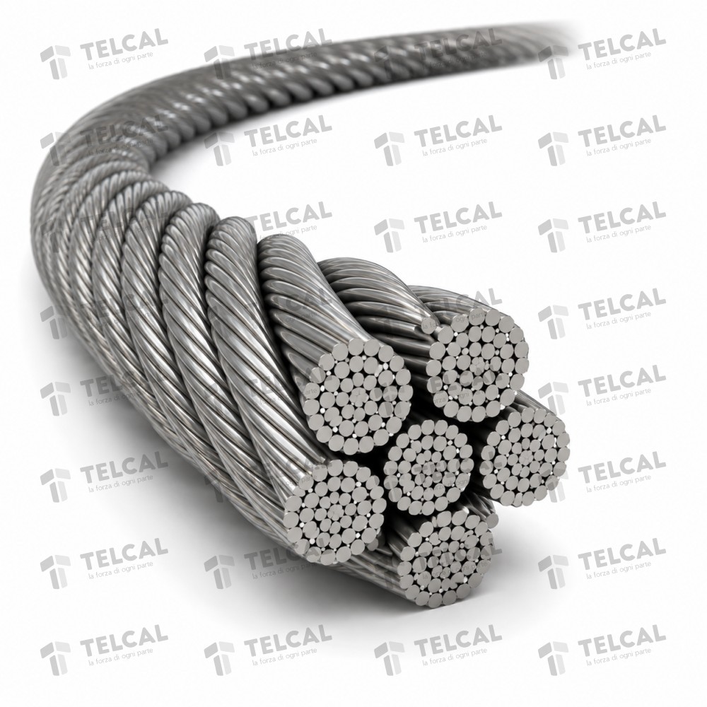 Fune seale 114 fili 1370/1770 n/mm2 trefolo rosso | Telcal