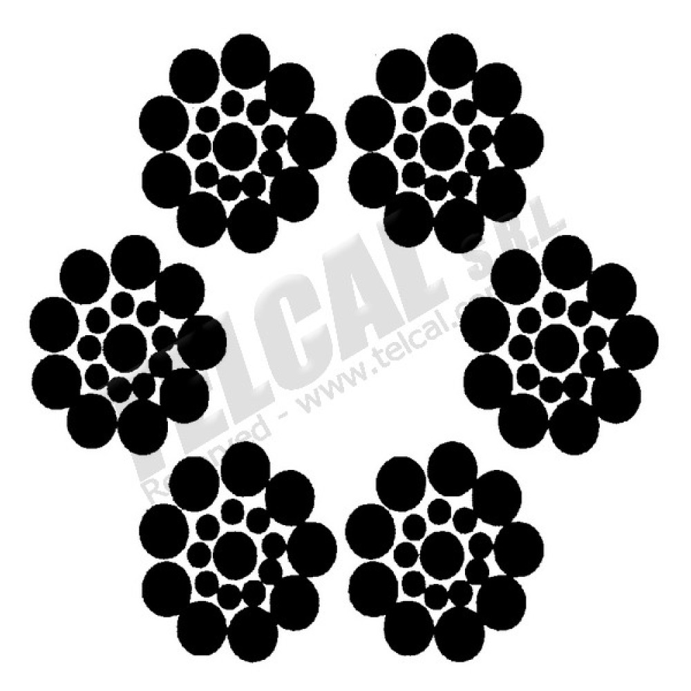Fune seale 114 fili 1370/1770 n/mm2 trefolo rosso | Telcal
